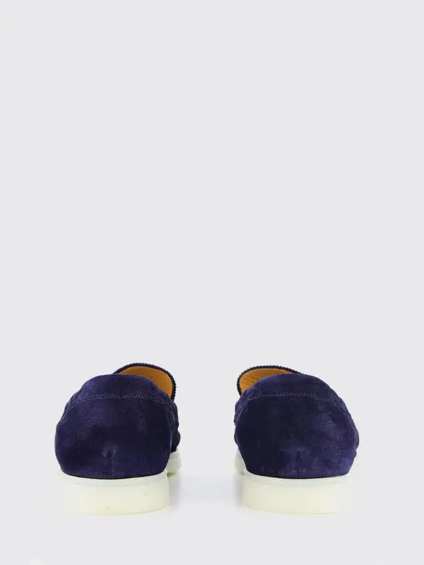 AURELIEN Suede Loafers - Navy