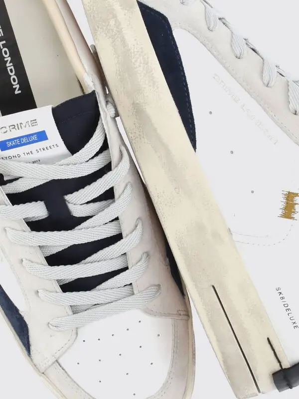 CRIME LONDON Sk8 Deluxe Leather Sneakers