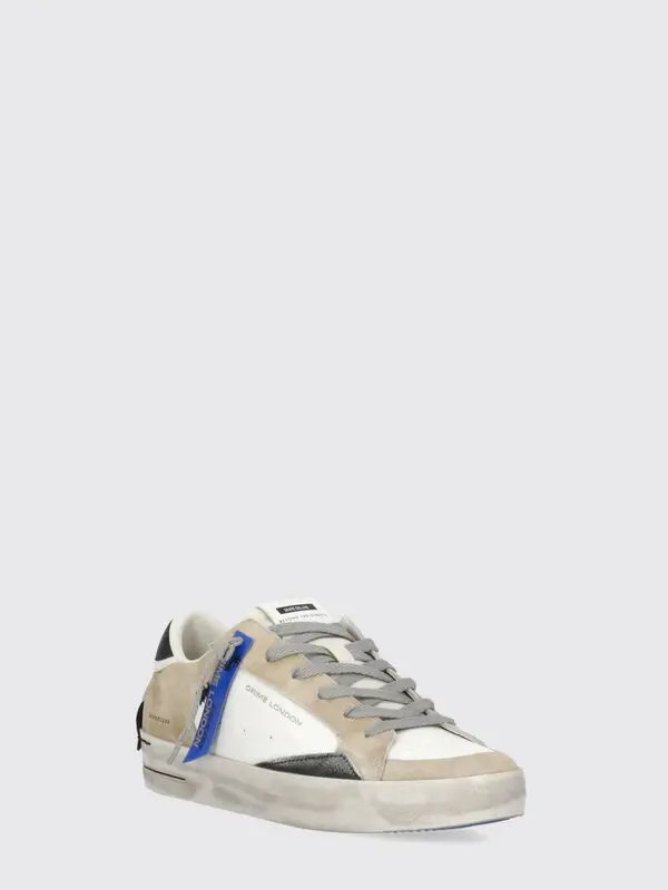 CRIME LONDON Sk8 Deluxe Used Leather Sneakers