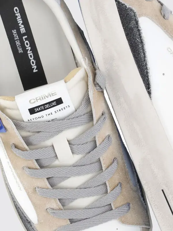 CRIME LONDON Sk8 Deluxe Used Leather Sneakers