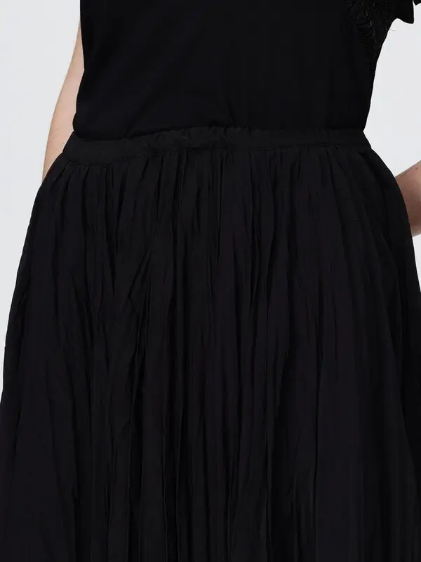 MEIMEIJ Pleated Midi Skirt - Black