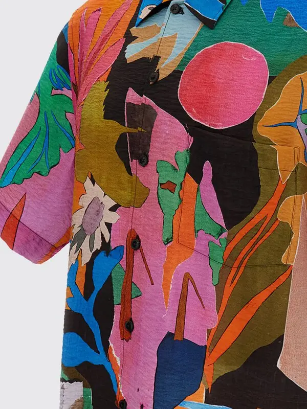 Paul Smith Printed Short Sleeve Shirt - Multicolor