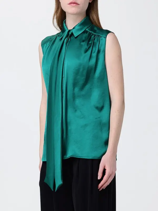 Versace Sleeveless Shirt With Front Tie Detail