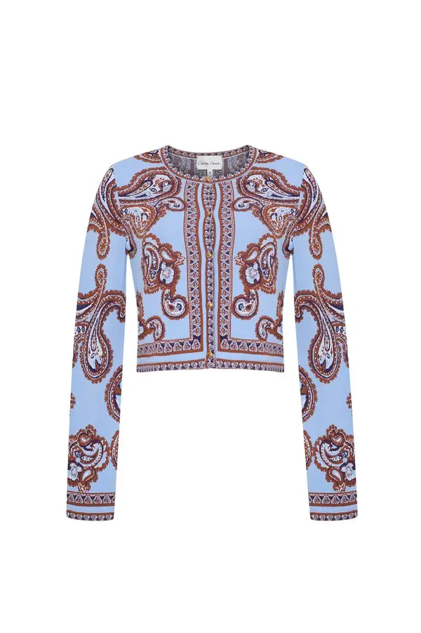 Cara Cara Ilana Cardigan - Sierra Paisley Sky