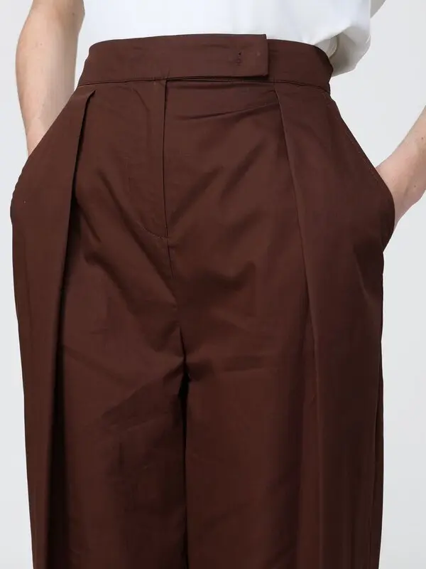HANITA Wide-leg Tailored Trousers - Ebony