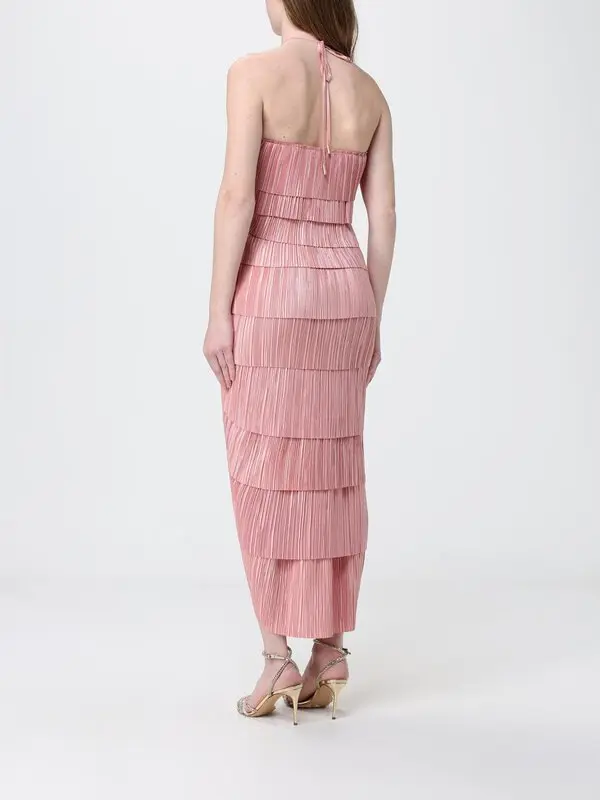 Cult Gaia Pleated Halter Neck Dress
