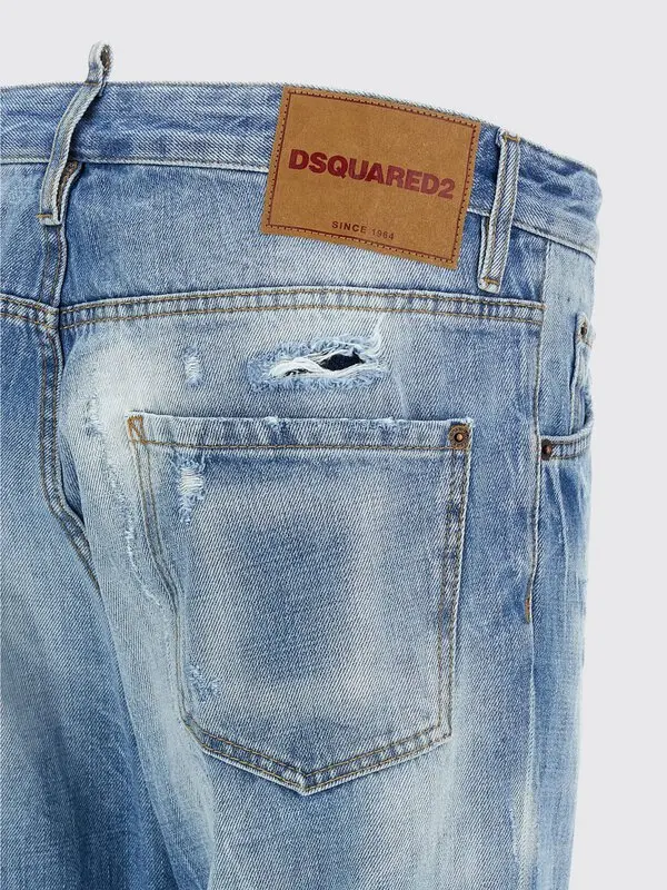 Dsquared2 Distressed Slim Fit Jeans - Denim