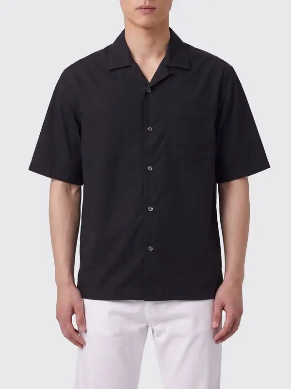 PAOLO PECORA Cotton Shirt - Black
