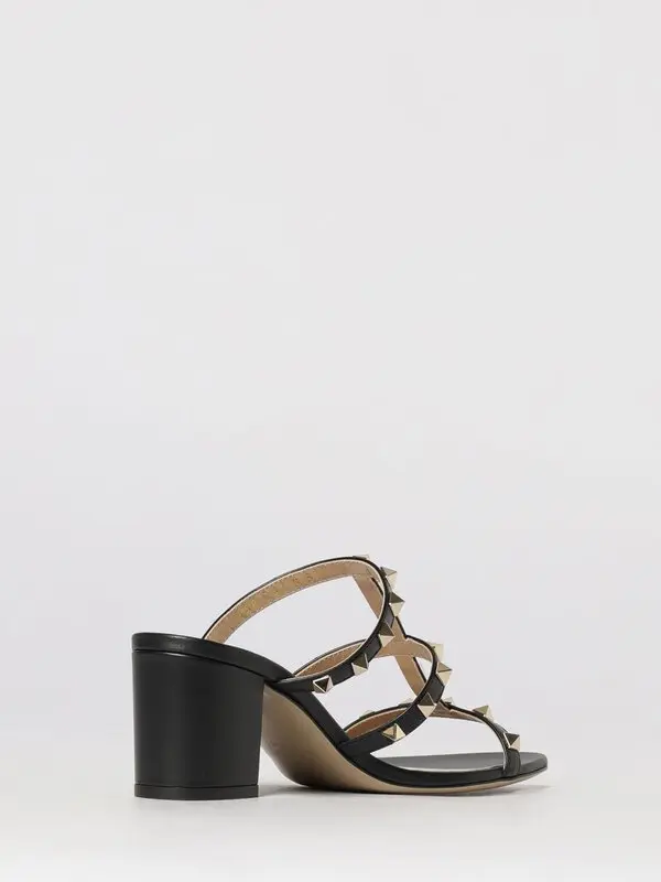 Valentino Garavani Studded Heeled Sandals - Black