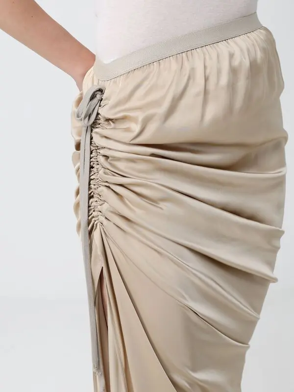 Rick Owens Asymmetric Draped Cotton Jersey Skirt