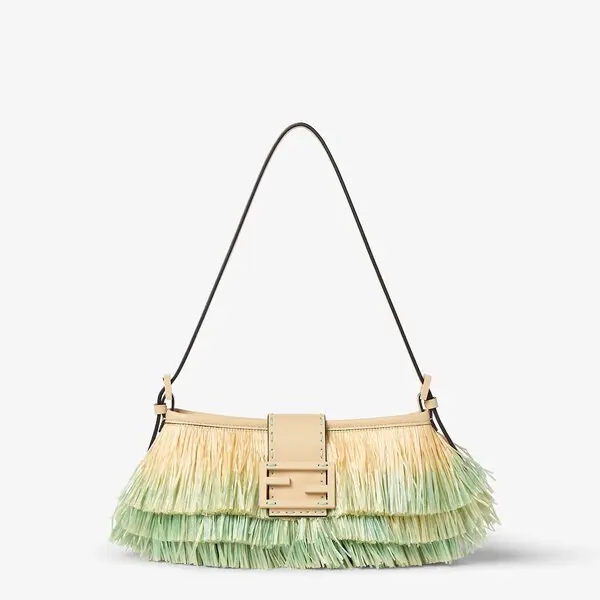 Fendi Baby B. Raffia Bag