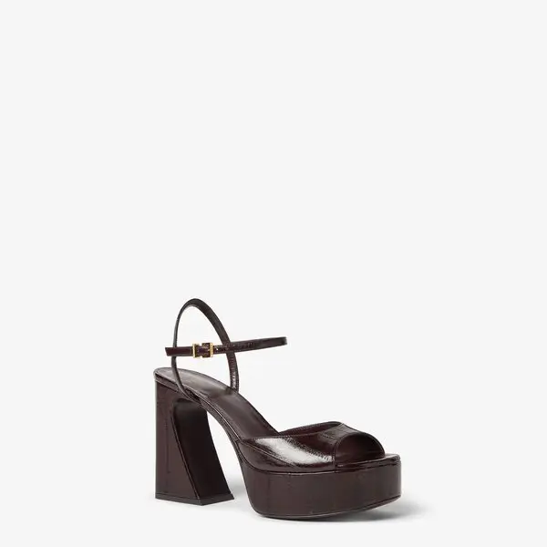 Fendi Arco" Platform Sandals - Brown