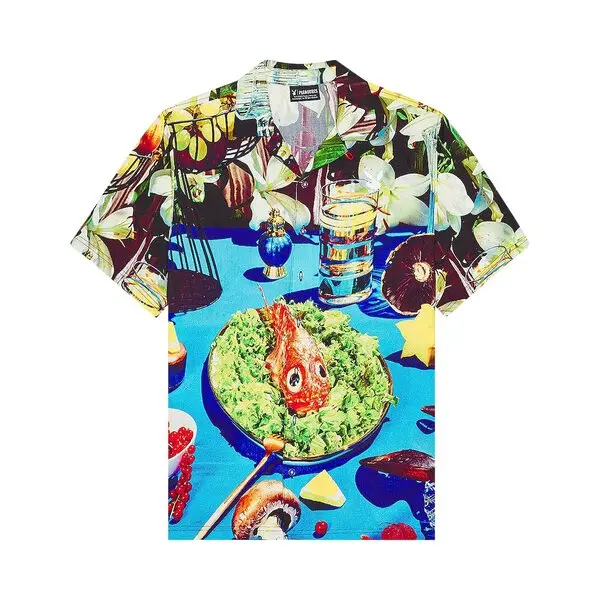 PLEASURES X Playboy Taste Button Down Shirt - Blue