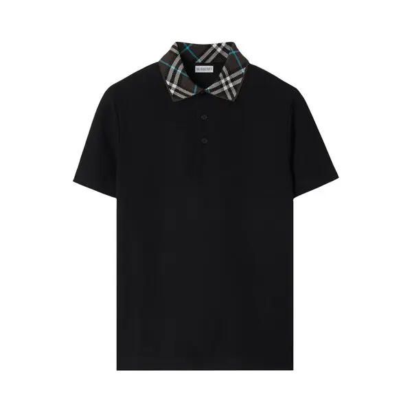 Burberry Check Collar Polo Shirt