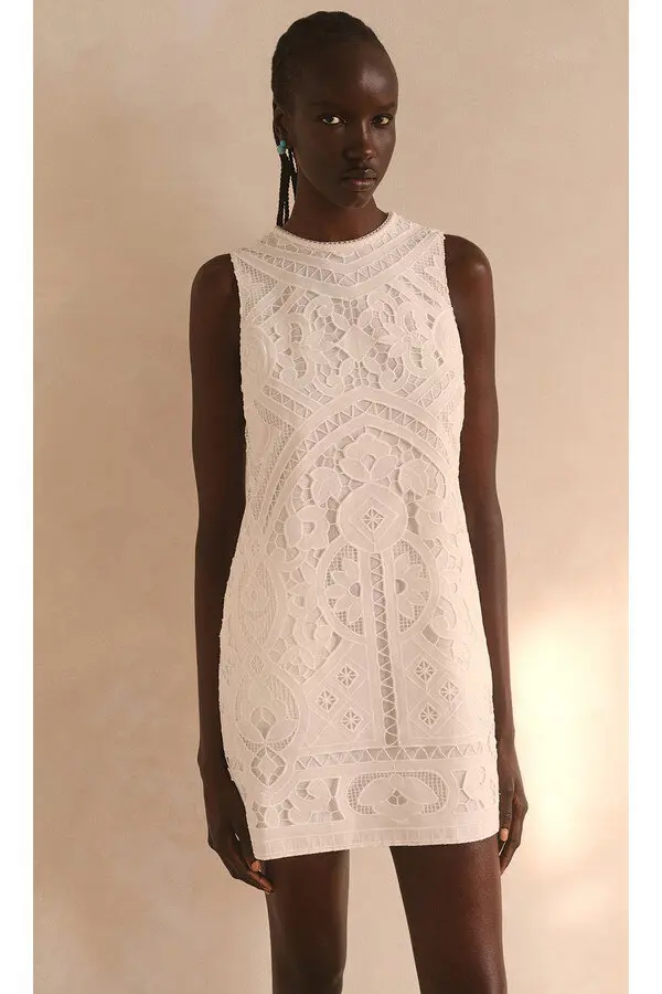Saylor Margie Embroidered Shift Dress