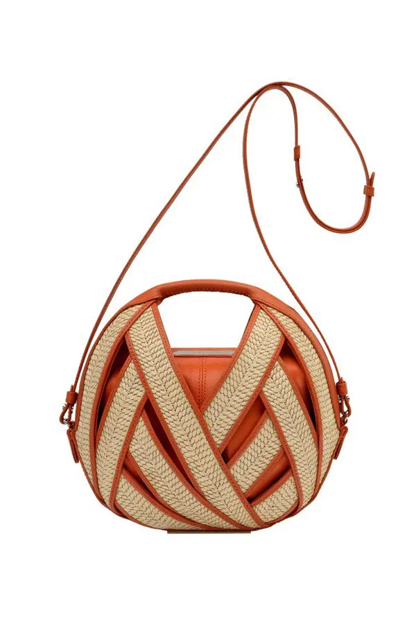 Perrin Le Petit Panier Raffia Basket - Silver