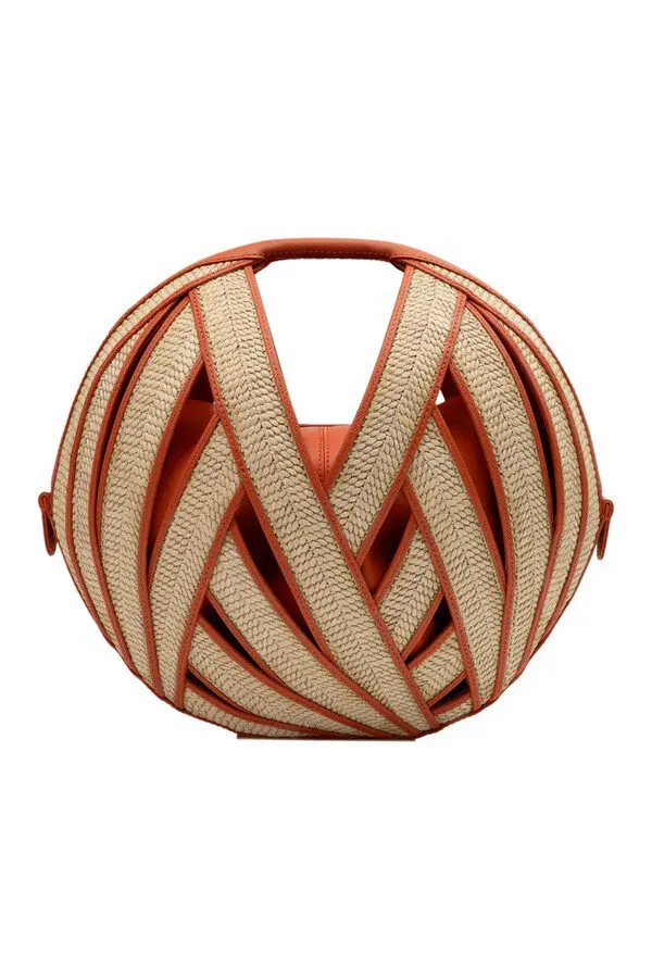 Perrin Le Panier Raffia Bag - Red