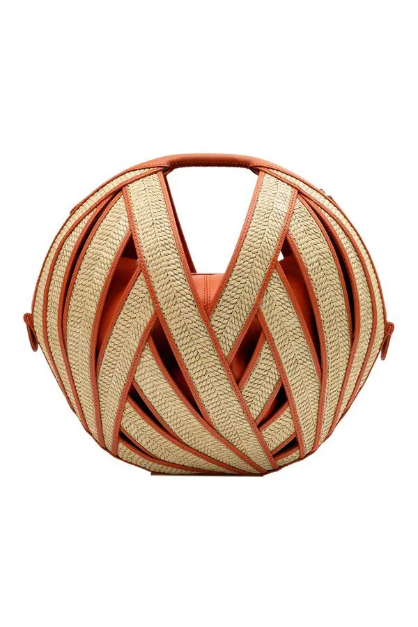 Perrin Le Panier Raffia Bag - Red
