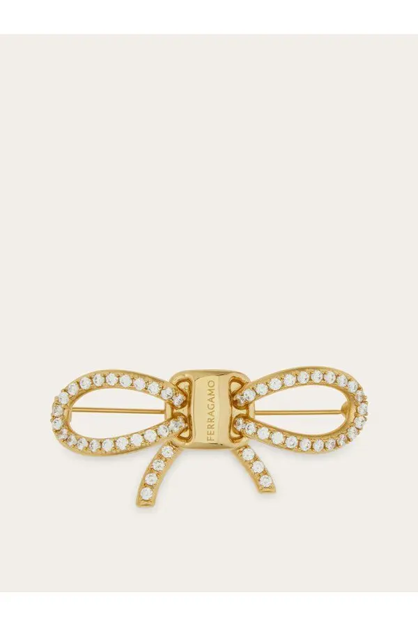 FERRAGAMO Vara Bow Broach - Gold