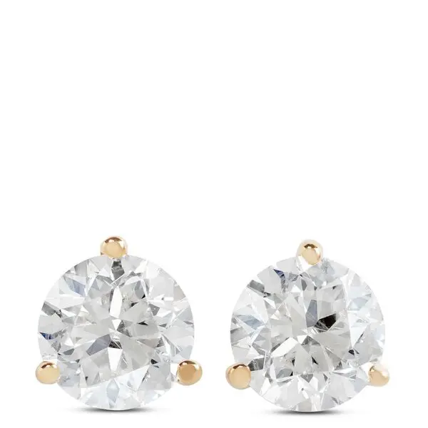 Benbridge Classic Round Diamond Stud Earrings, 3/4 Carat Total Weight, 14k Yellow Gold - H-j
