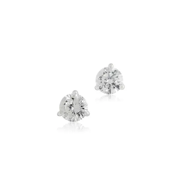 Benbridge Classic Round Diamond Stud Earrings, 0.18 Total Carat Weight, 14k White Gold - H-j