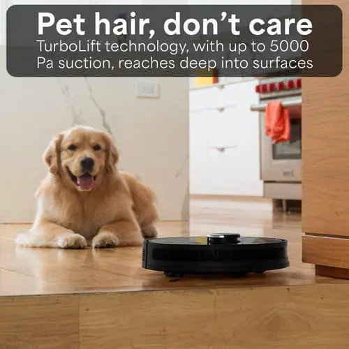 BOBSWEEP Dustin App & Voice Control Self-empty Robot Vacuum & Mop - Night