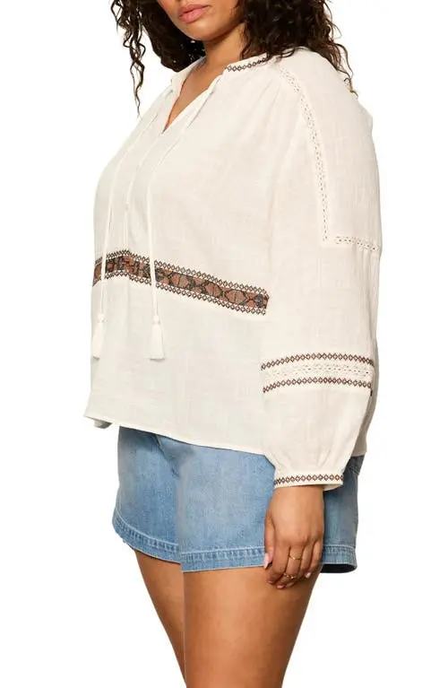 Sanctuary Embroidered Cotton Top