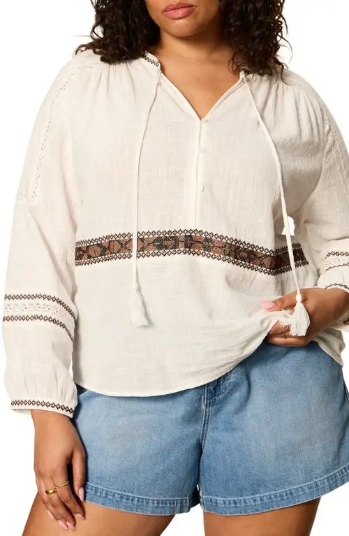Sanctuary Embroidered Cotton Top
