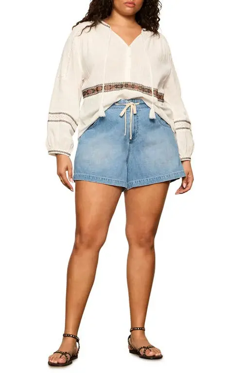 Sanctuary Embroidered Cotton Top