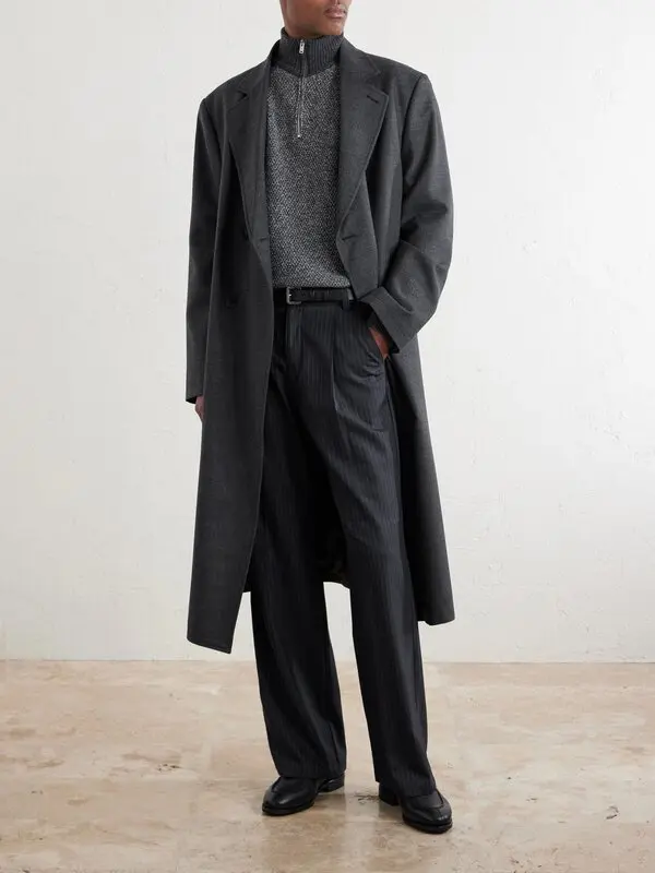 John Smedley Recycled Cashmere And Wool-blend Half-zip Sweater
