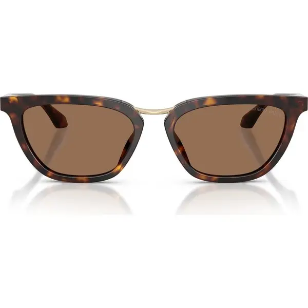 ARMANI Giorgio Butterfly Sunglasses - Havana/dark Brown