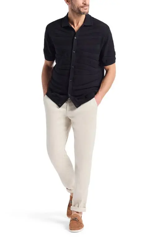 Robert Graham Penlyn Cotton Button-up Sweater With Textured Knit