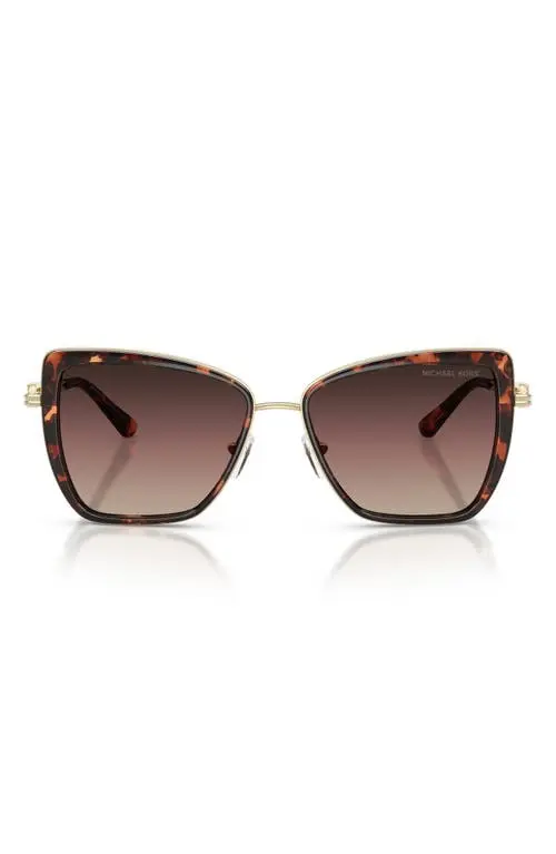 Michael Kors Sea Island Gradient Butterfly Sunglasses - Luggage Tortoise/brown