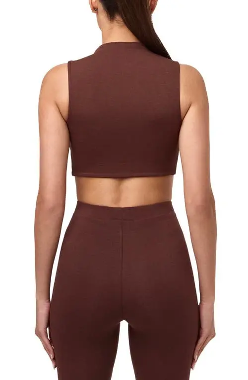Naked Wardrobe Mock Neck Cropped Tank