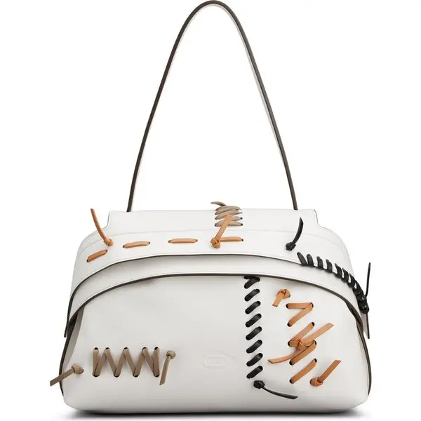 TOD'S Small Wave Shoulder Bag - White