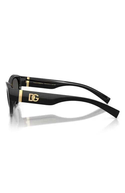 Dolce & Gabbana Cat Eye Sunglasses - Black/dark Grey