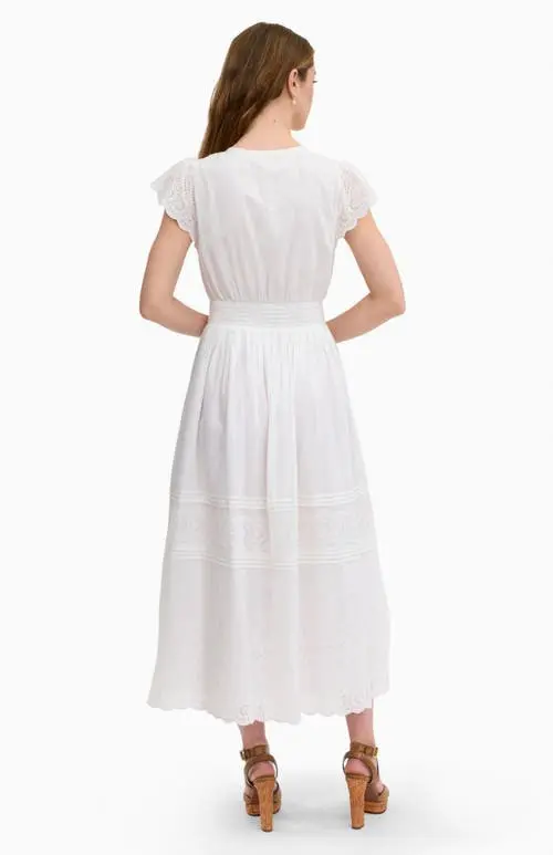 Rebecca Taylor Sabine Midi Dress - Ivory