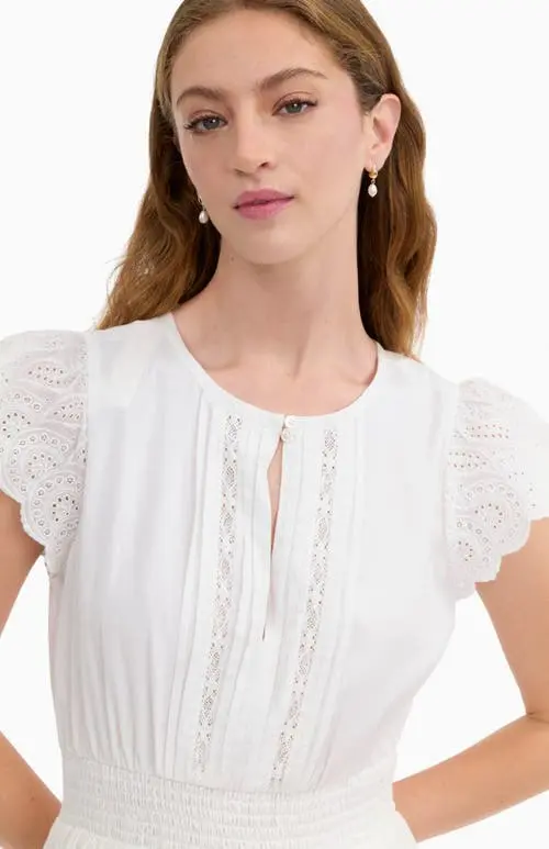 Rebecca Taylor Sabine Midi Dress - Ivory