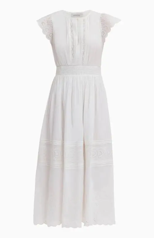 Rebecca Taylor Sabine Midi Dress - Ivory