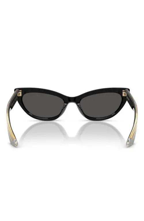 Oliver Spencer Cat Eye Sunglasses - Black/grey