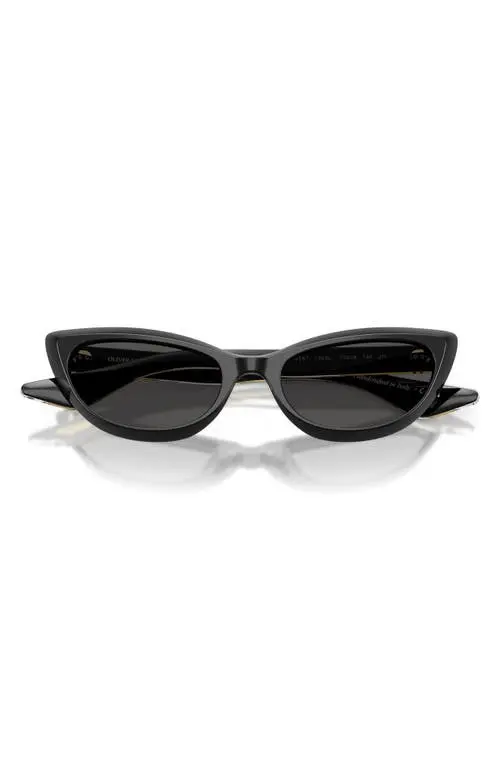 Oliver Spencer Cat Eye Sunglasses - Black/grey