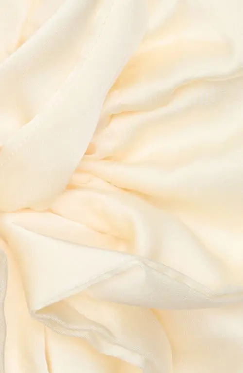 NATASHA Oversize Satin Scrunchie - Ivory