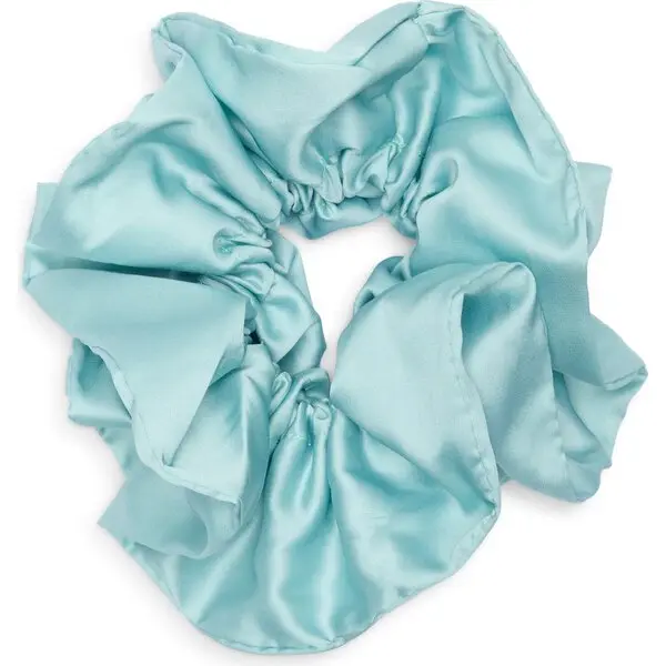 NATASHA Oversize Satin Scrunchie - Mint