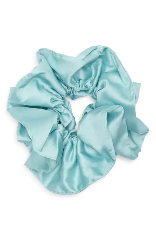 NATASHA Oversize Satin Scrunchie - Mint