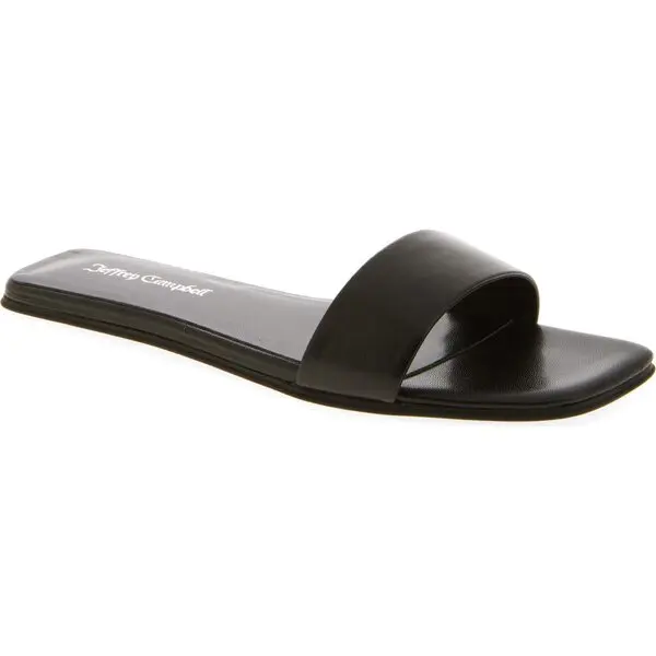 Jeffrey Campbell Vellum Slide Sandal - Black