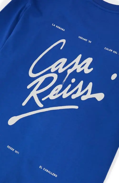 REISS Palma Long Sleeve Graphic Tee