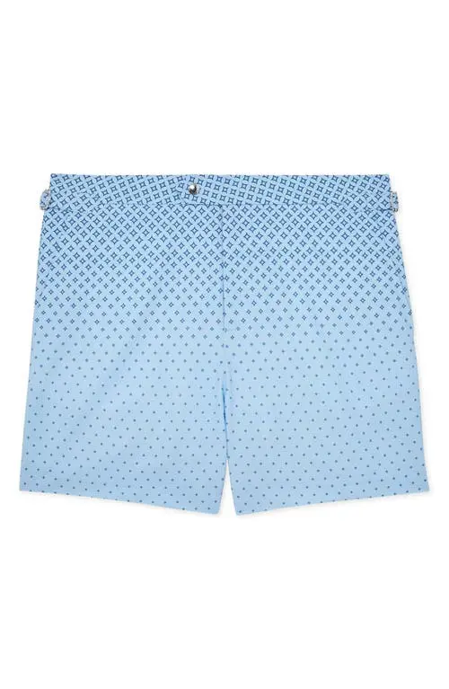 REISS Gradient Geo Print Swim Trunks