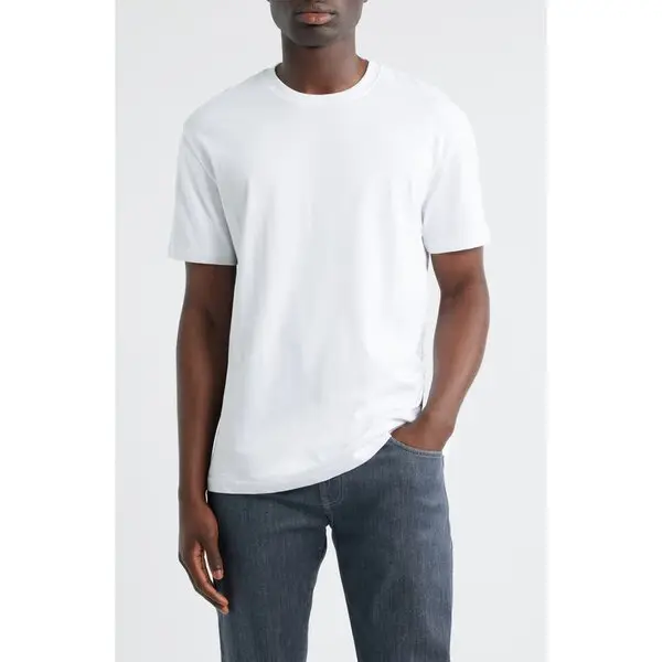 MAVI Solid Cotton Crewneck T-shirt - White