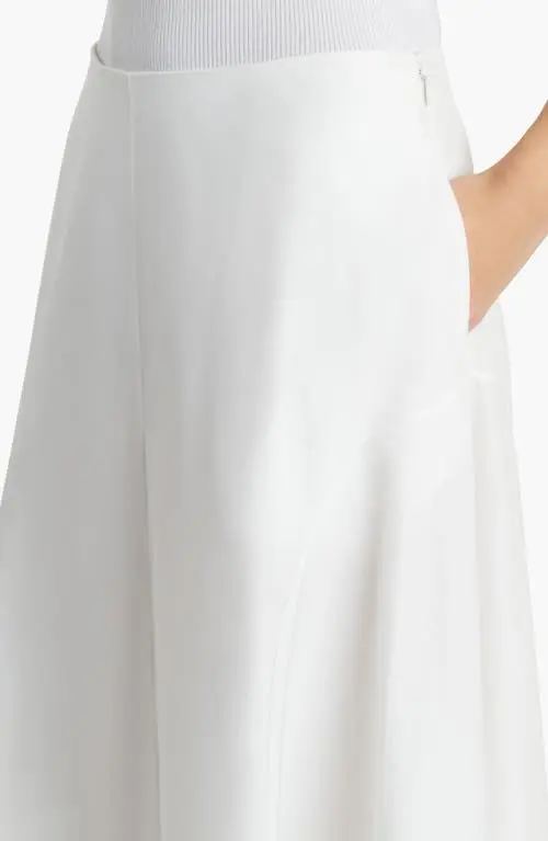 Khaite A-line Cotton Midi Skirt