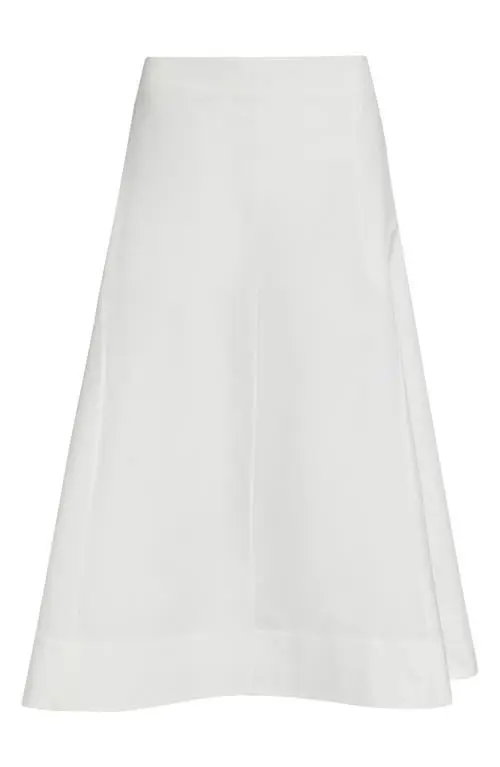Khaite A-line Cotton Midi Skirt